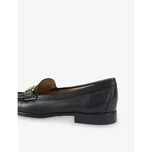 Carvela Click Wide-fit Leather Loafers With Horsebit Detail - Blk/other