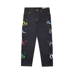 PALACE X Evisu Multi Pocket Denim Jeans Indigo