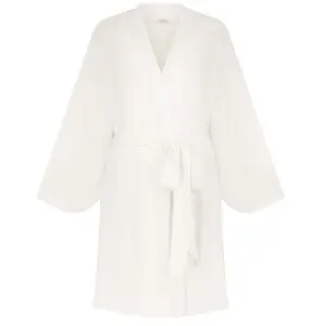 CRÈME LOUNGEWEAR Vanilla Robe - White