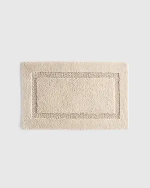Quince Turkish Cotton Non-slip Bath Rug - Birch