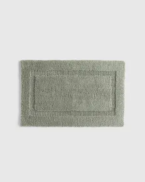 Quince Turkish Cotton Non-slip Bath Rug - Sage
