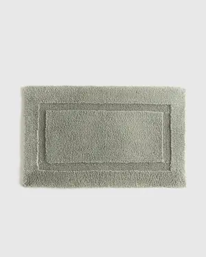 Quince Turkish Cotton Non-slip Bath Rug - Sage