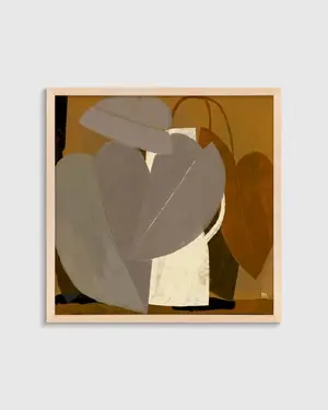 Quince Umber Leaves Marco Marella - White