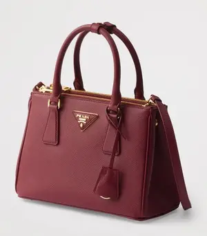 Prada Saffiano Leather Galleria Top-handle Bag - Red