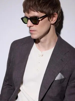 SATO Izar Square-frame Acetate Sunglasses