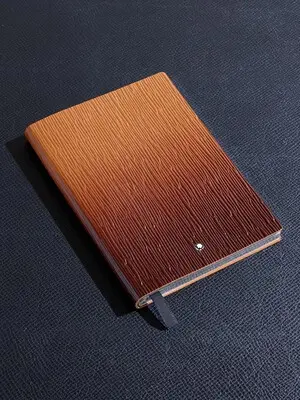 Montblanc Medium Dégradé Corteccia Sfumato Leather Notebook - Brown