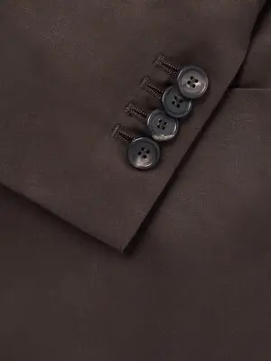 DE PETRILLO Cotton Single-breasted Suit Jacket