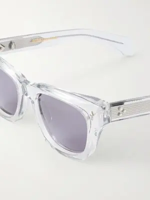 JACQUES MARIE MAGE Dealan Square-frame Acetate Sunglasses - Silver