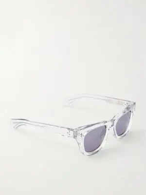 JACQUES MARIE MAGE Dealan Square-frame Acetate Sunglasses - Silver