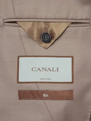 Canali Kei Wool Suit Jacket