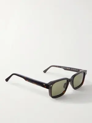 AHLEM Rive Gauche Square Frame Acetate Sunglasses - Tortoiseshell