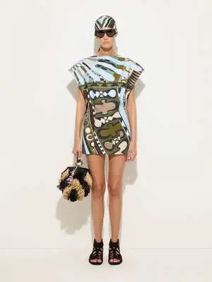 Emilio Pucci Panama Mini Dress With Soleil Print