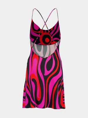 Emilio Pucci Marmo Print Mini Dress - Pink