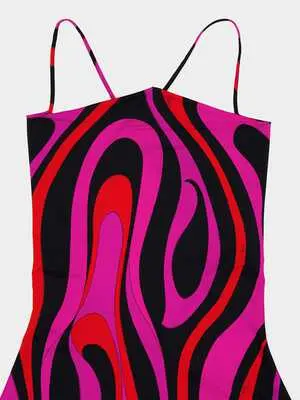 Emilio Pucci Marmo Print Mini Dress - Pink