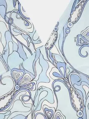 Emilio Pucci Pale Orchidee Print Halterneck One-piece Swimsuit