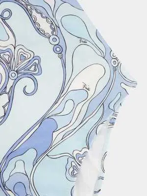 Emilio Pucci Pale Orchidee Print Halterneck One-piece Swimsuit
