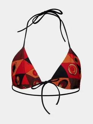 Emilio Pucci Triangle Bikini Top
