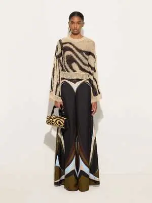 Emilio Pucci Fari Print Silk Palazzo Pants - Multicolour