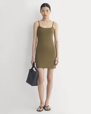 Everlane Ribbed Knit Cami Mini Dress - Beech