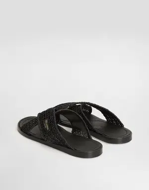 Dolce & Gabbana Raffia Sandals