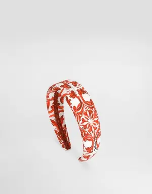 Dolce & Gabbana Majolica-print Poplin Headband