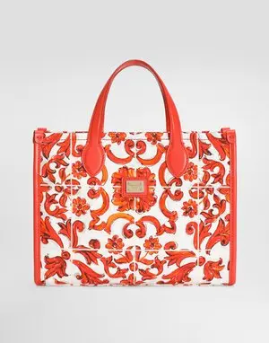 Dolce & Gabbana Majolica-print Canvas Tote Bag