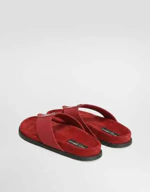 Dolce & Gabbana Dg Logo Flip Flops - Red