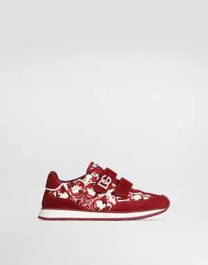 Dolce & Gabbana Majolica-print Nylon Dg Cushion Sneakers