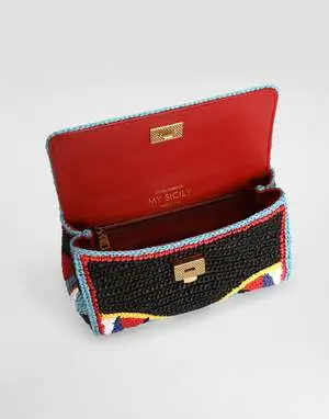 Dolce & Gabbana Mini My Sicily Raffia Handbag - Multicolor