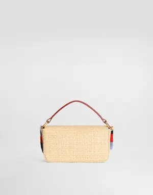 Dolce & Gabbana 3.5 Shoulder Bag In Raffia - Multicolor