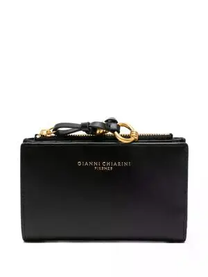 GIANNI CHIARINI Zip Leather Wallet - Neutrals