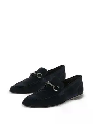 Corneliani Round-toe Suede Loafers