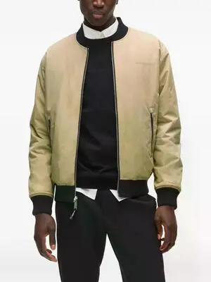 Karl Lagerfeld Sketch Print Reversible Bomber Jacket
