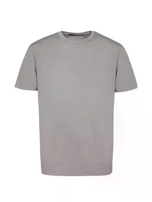 DANIELE FIESOLI Crew-neck Ribbed-trim T-shirt - Grey