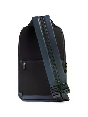 PIQUADRO Convertible Leather Shoulder Bag