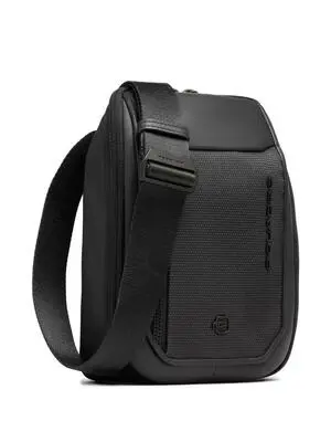PIQUADRO Messenger Bag With Leather Trim