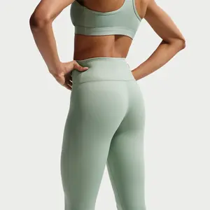 Nike One Seamless Front High-waisted Full-length Leggings
