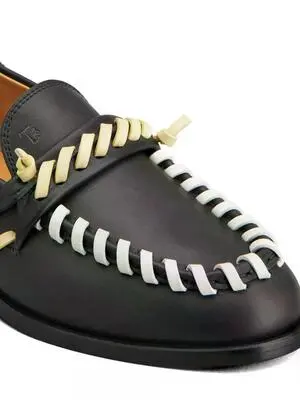 TOD'S Braided Leather Loafers