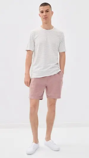 Faherty Brand Essential Linen Shorts - Adobe