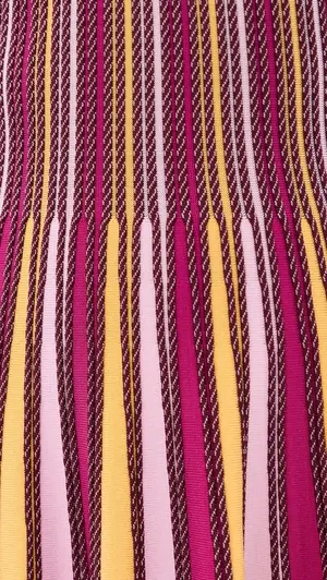 Simkhai Soleil Strapless Stripe Knit Midi Dress