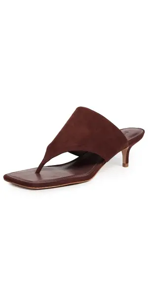Schutz Sage Stiletto Sandals - Root Brown