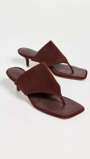 Schutz Sage Stiletto Sandals - Root Brown
