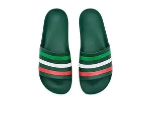 Adidas Adilette Aqua Slide Sandals - Green