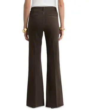 REISS Petites Athena Flare Leg Jeans - Chocolate