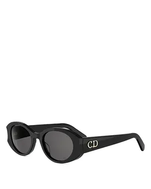 Dior Dior Glow B3I Oval Sunglasses, 51mm Black/grey