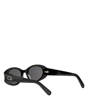 Dior Glow B3i Oval Sunglasses, 51mm - Black/grey