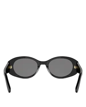 Dior Glow B3i Oval Sunglasses, 51mm - Black/grey