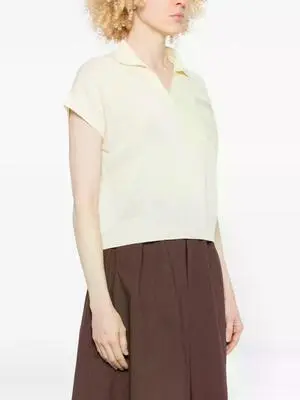 Peserico Light Knitted Polo Collar V-neck Sweater