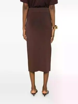 Alpha Studio Elastic-waistband Midi Skirt