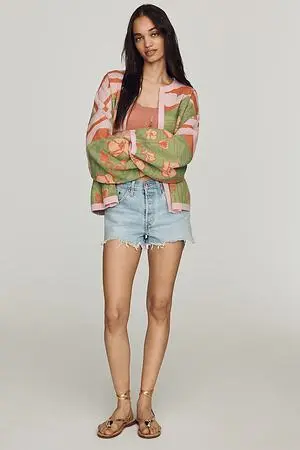 BEL KAZAN Floral Landscape Cardigan